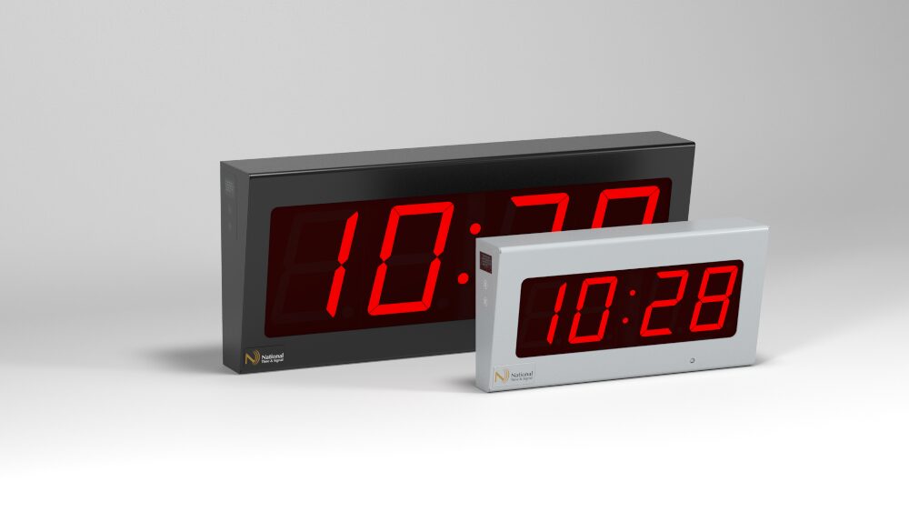 TimeCast™ Wired Digital Clocks | National Time & Signal